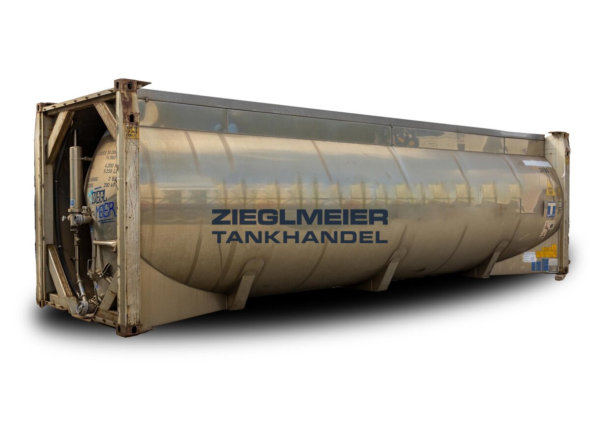Tanktainer 43.000 Liter Edelstahl für Lagerung von neutralen Flüssigk
